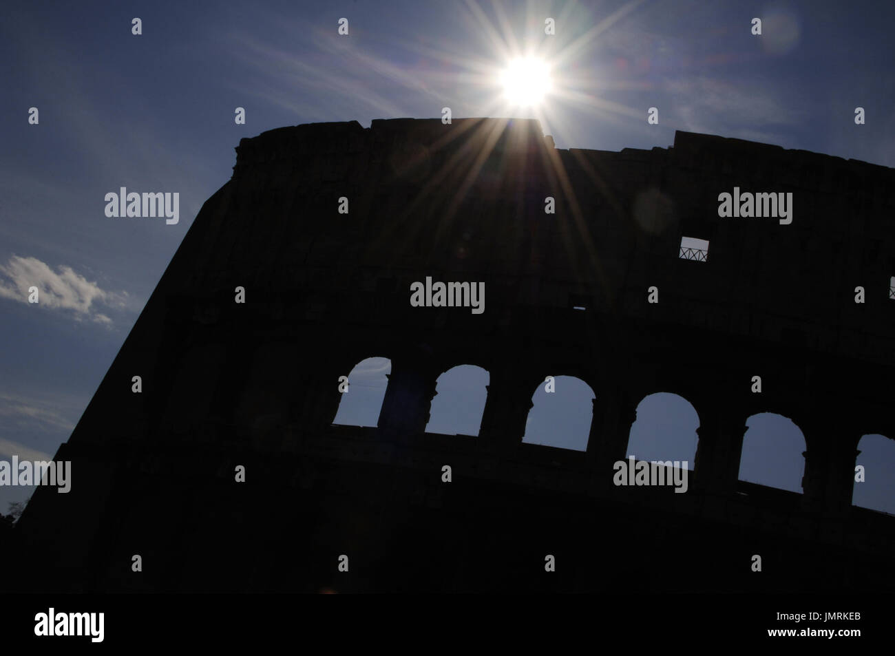 Italy. Rome. The Colosseum or Flavian Amphitheatre. Its construction ...