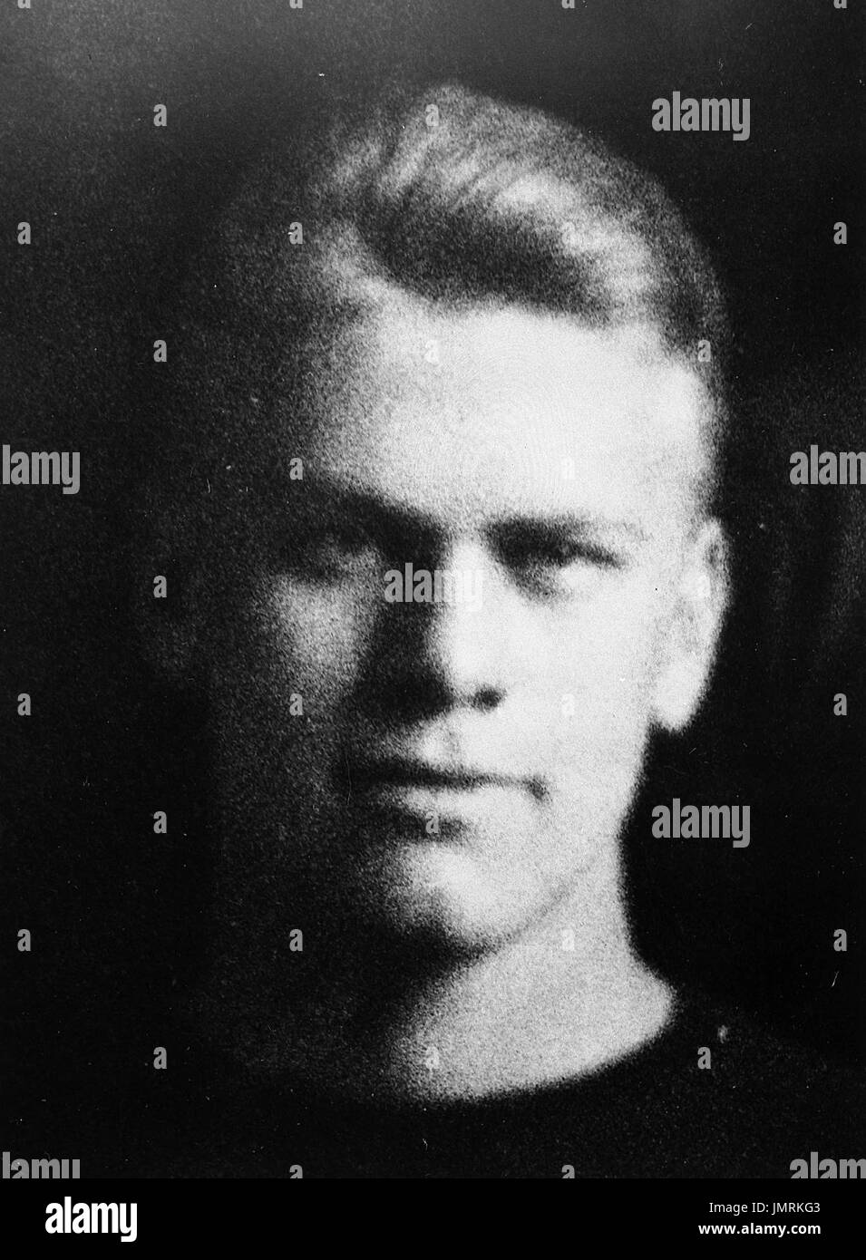 Ann Arbor, MI - FILE -- Gerald R. Ford, Jr., in football jersey. Date ...