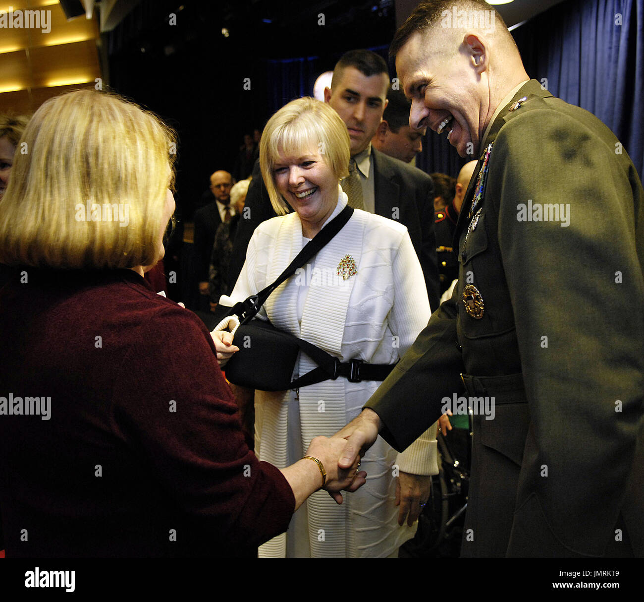 Arlington, VA - December 18, 2006 -- Becky Gates, wife of the 22nd ...