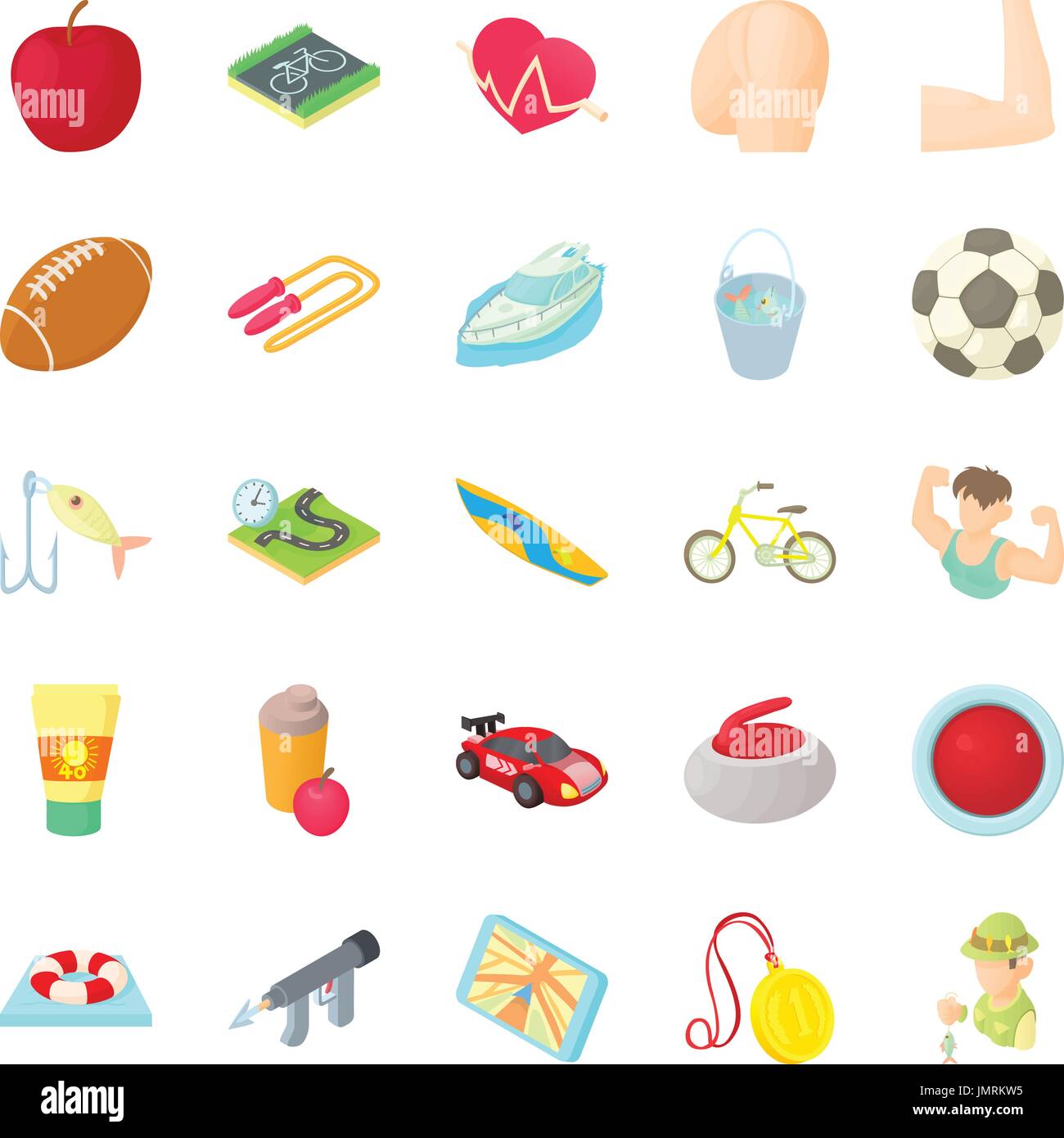 Men games icons set, cartoon style Stock Vector Image & Art - Alamy