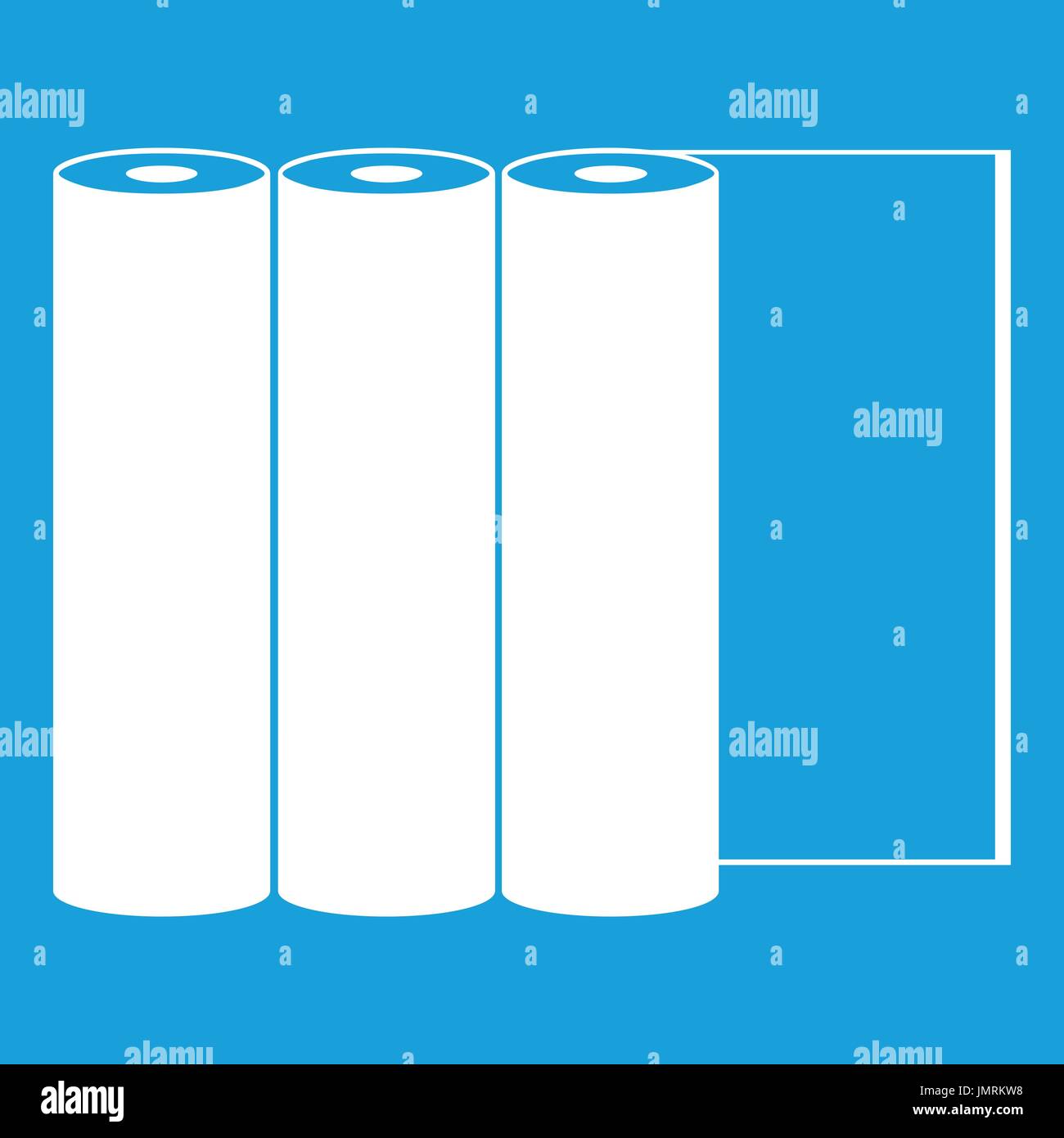 Rolls of paper icon white Stock Vector Image & Art - Alamy