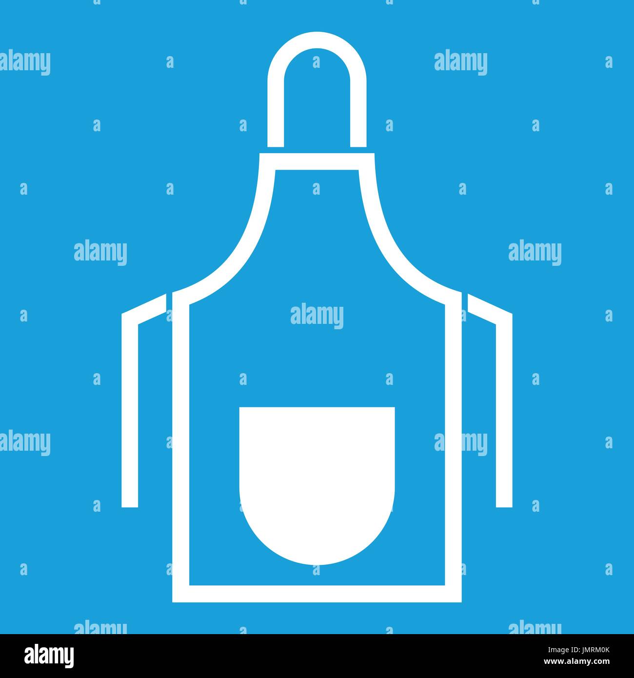Kitchen apron icon white Stock Vector Image & Art - Alamy