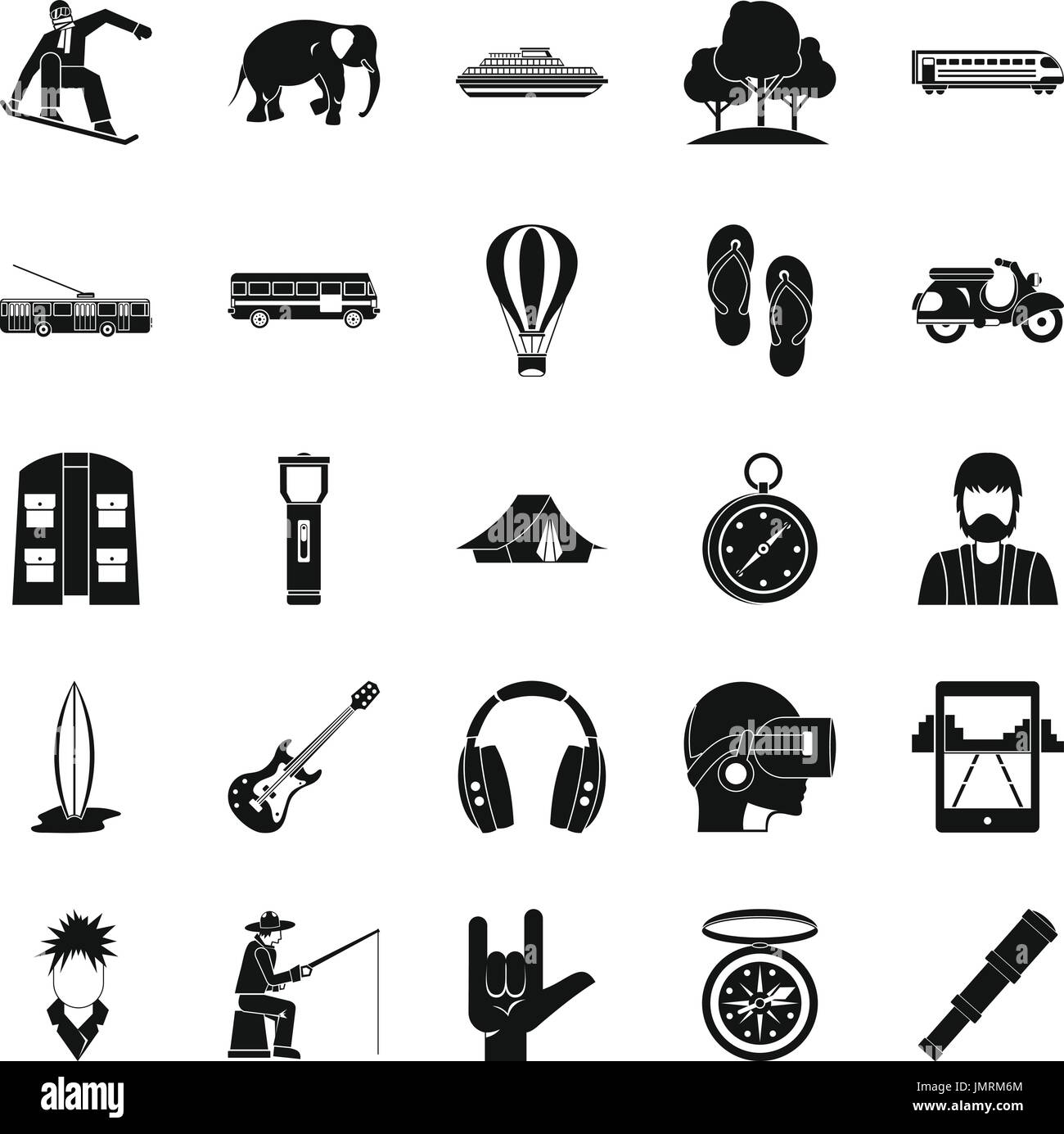 Campfire icons set, simple style Stock Vector Image & Art - Alamy