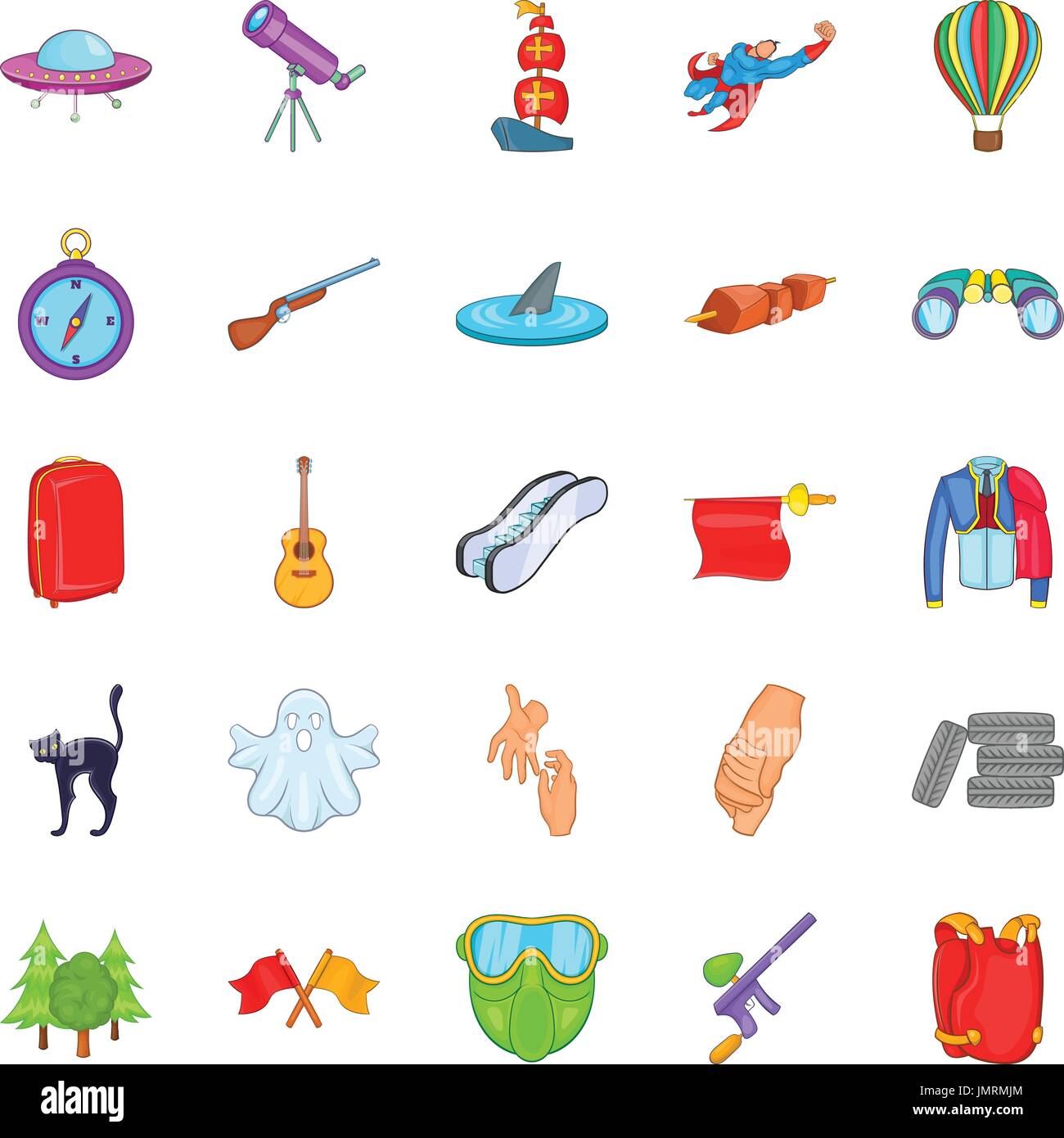 Mysterious things icons set, cartoon style Stock Vector Image & Art - Alamy