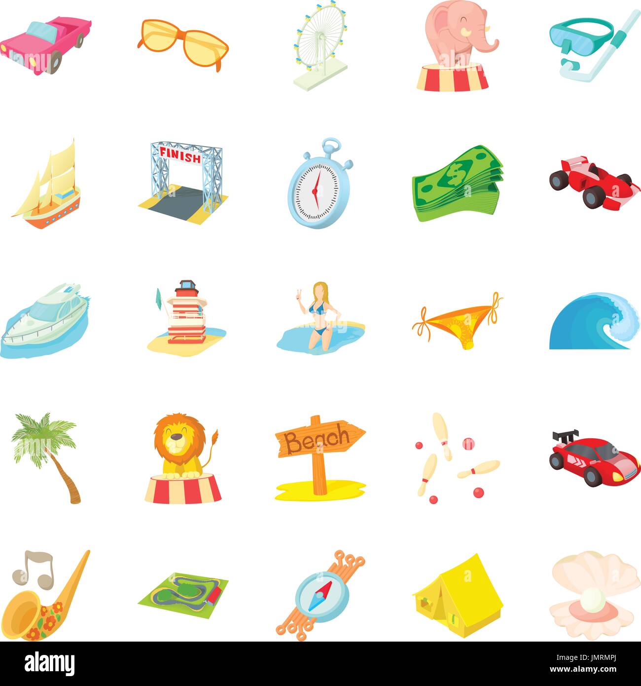 Persistence icons set, cartoon style Stock Vector Image & Art - Alamy