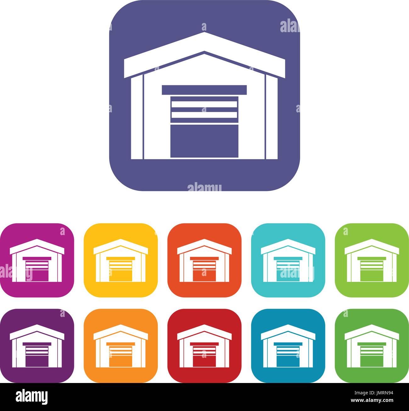 Garage icons set Stock Vector Image & Art - Alamy