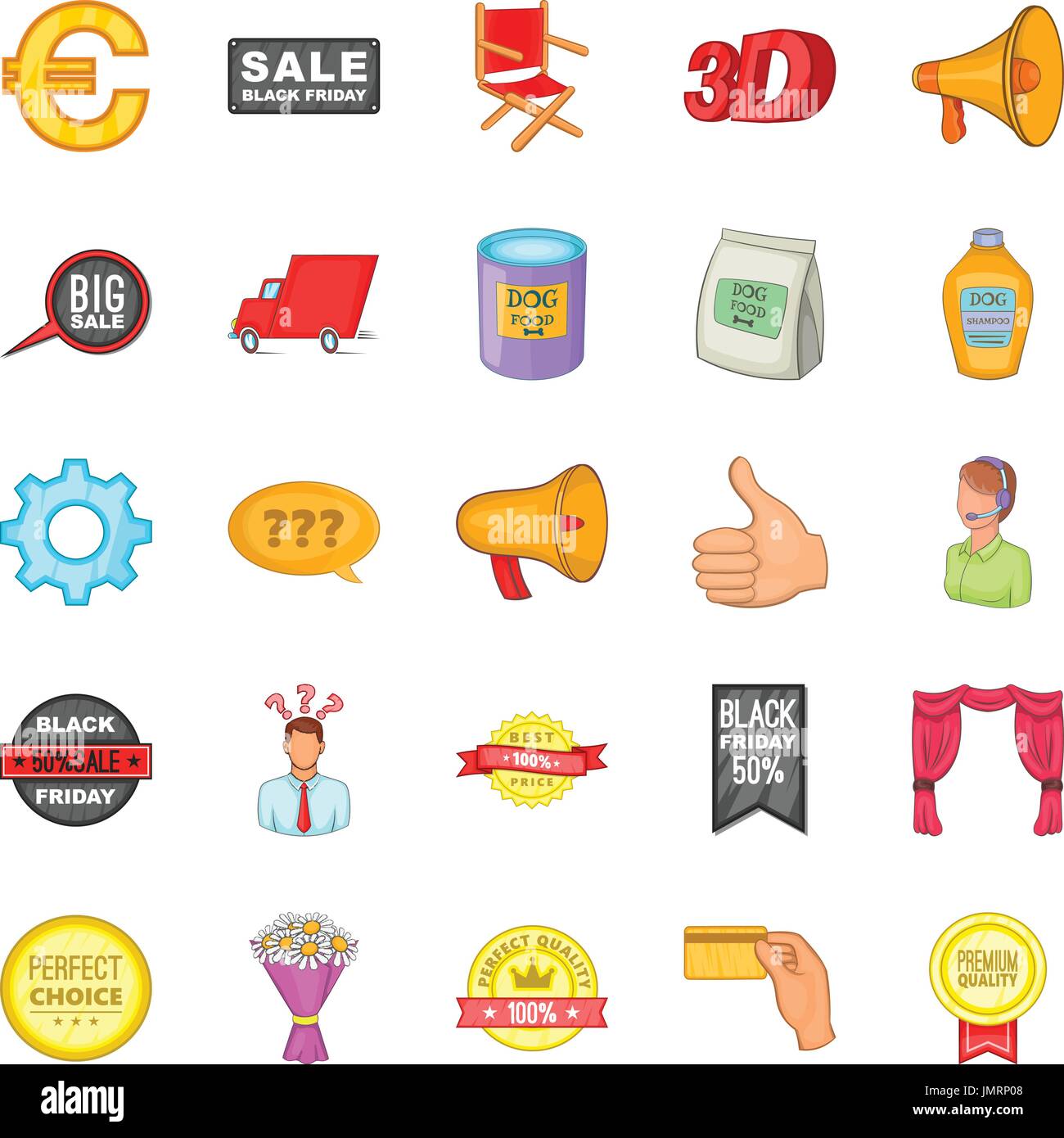 Advertisement icons set, cartoon style Stock Vector Image & Art - Alamy