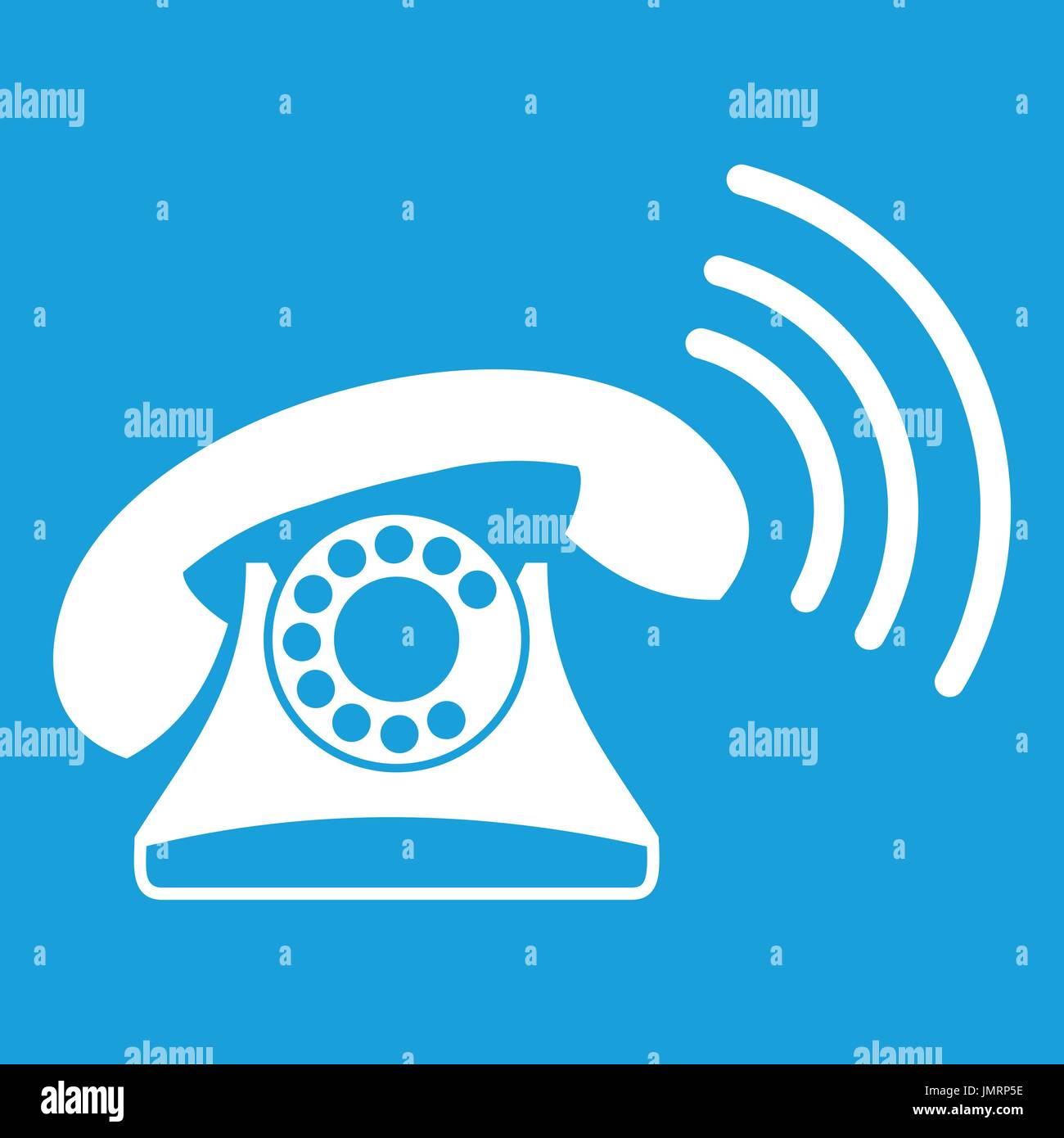 Retro phone icon white Stock Vector Image & Art - Alamy