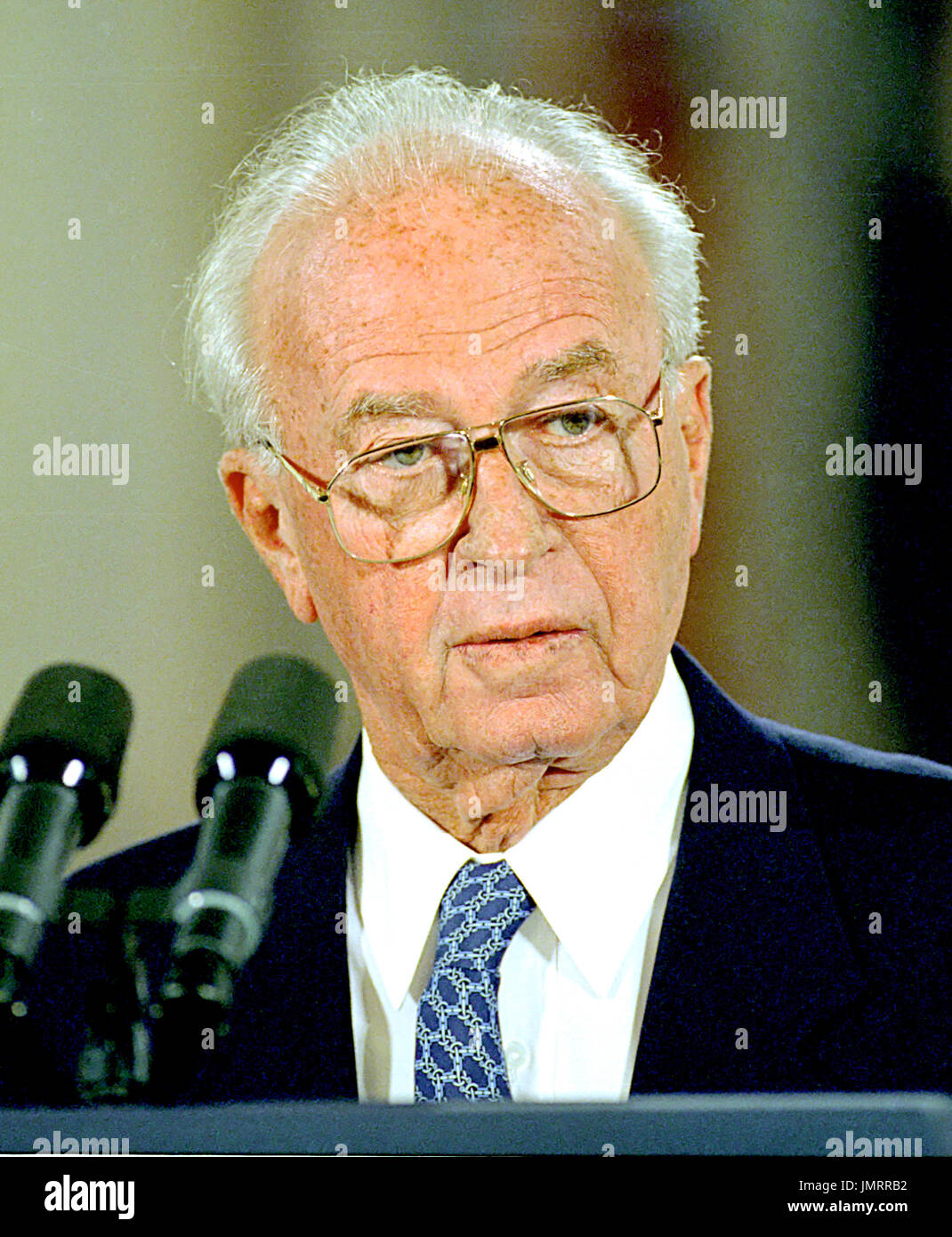 Washington, DC - September 28, 1995 - Prime Minister Yitzhak Rabin of ...