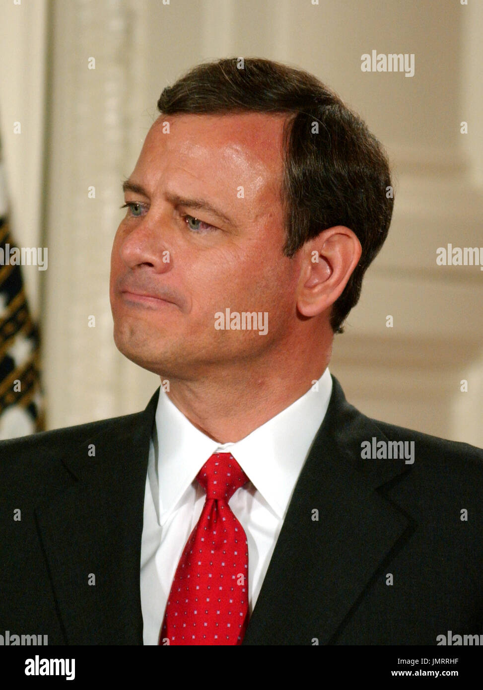 Washington, DC - September 29, 2005 -- John Glover Roberts, Jr. listens ...