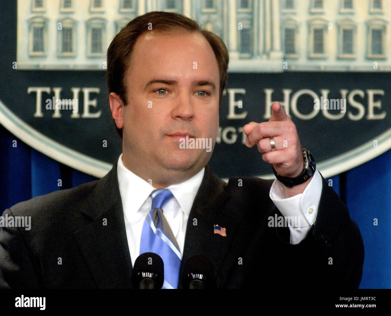 Washington, D.C. - August 1, 2005 -- White House Press Secretary Scott ...