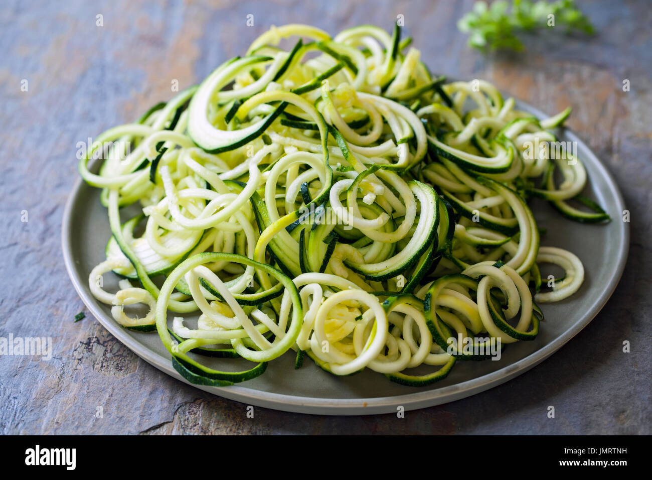 Courgette noodles hi-res stock photography and images - Alamy