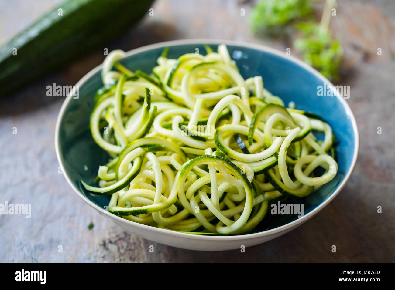 Courgette noodles hi-res stock photography and images - Alamy