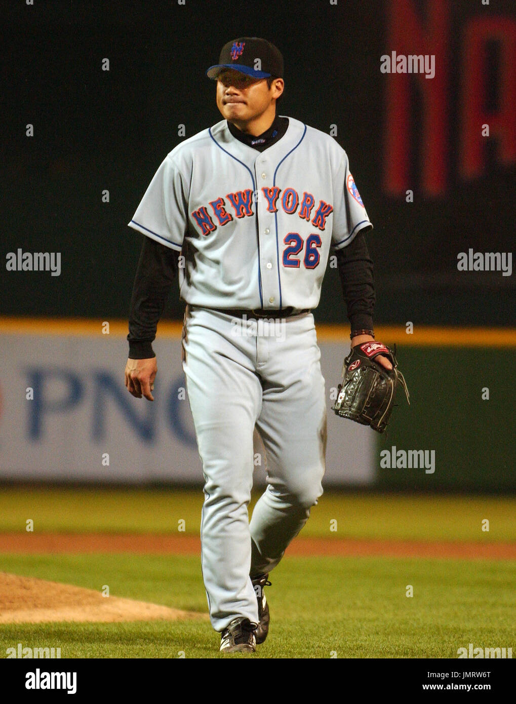 Washington, D.C. - April 29, 2005 -- New York Mets pitcher Jae Seo (26 ...