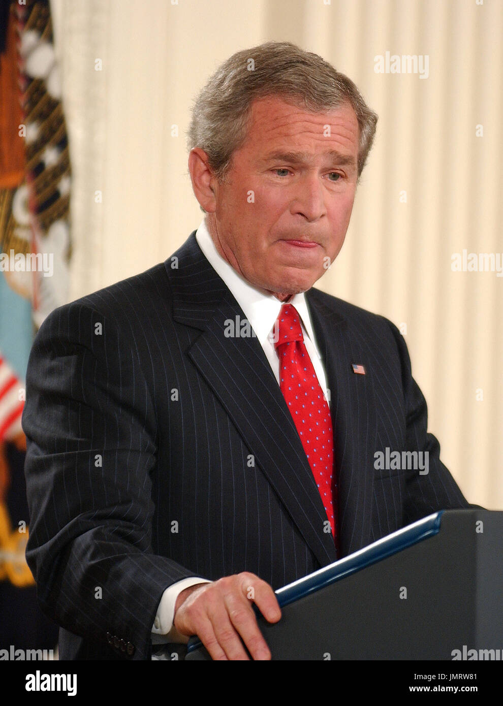 Washington, D.C. - April 28, 2005 -- United States President George W ...