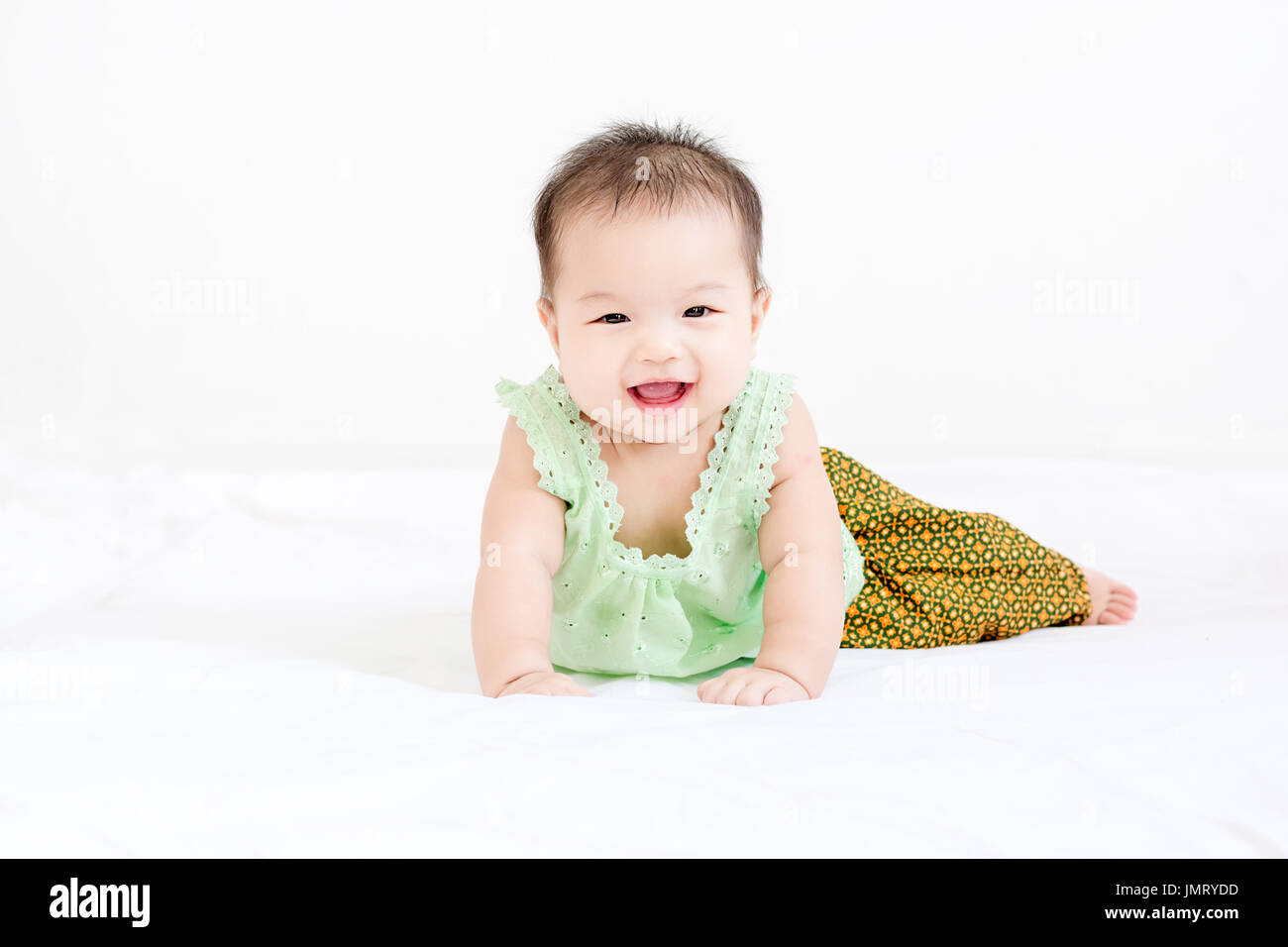 Adorable asian baby bed drooling hi-res stock photography and images ...