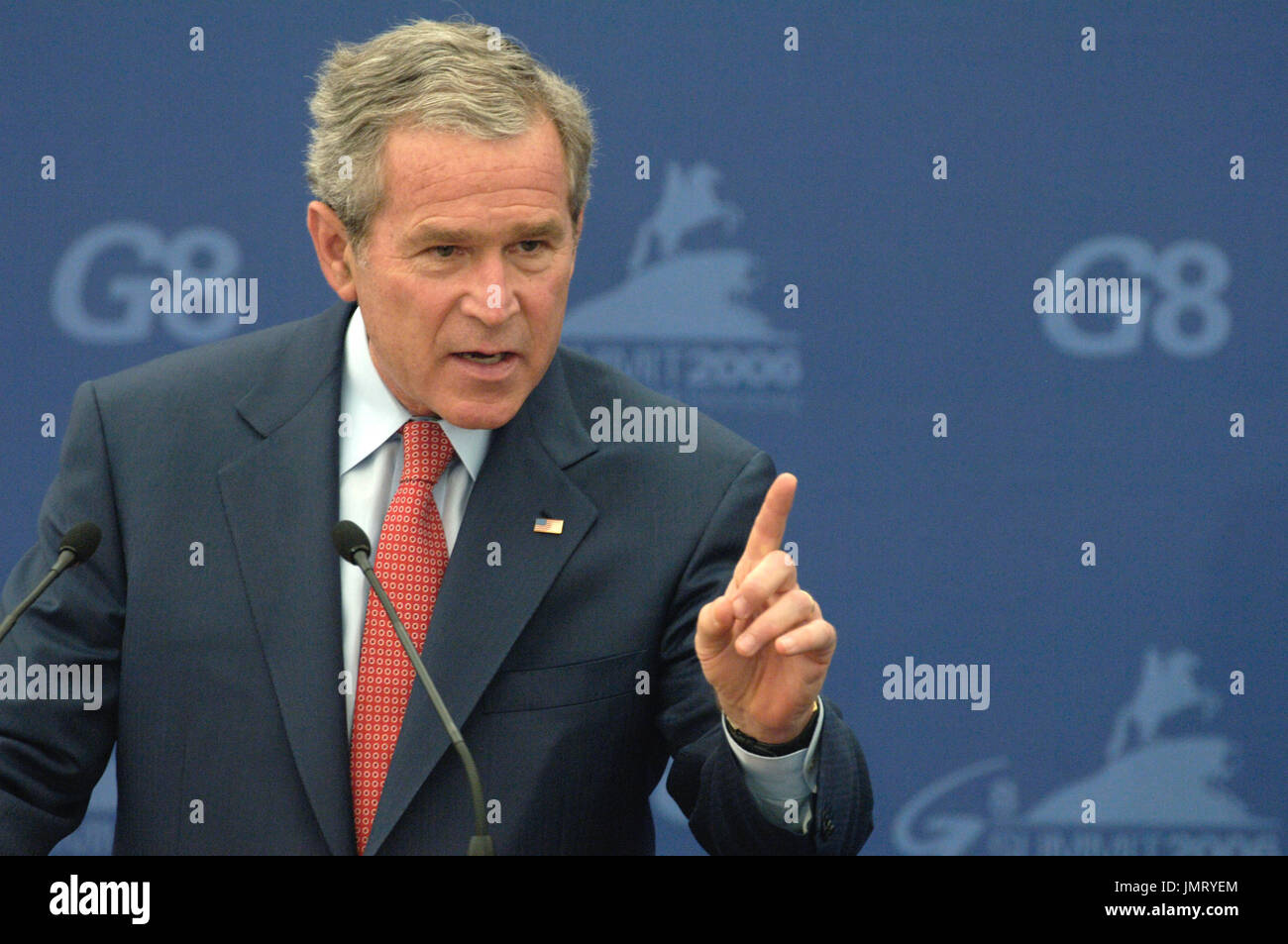 St. Petersburg, Russia - July 15, 2006 -- President George Bush of the ...