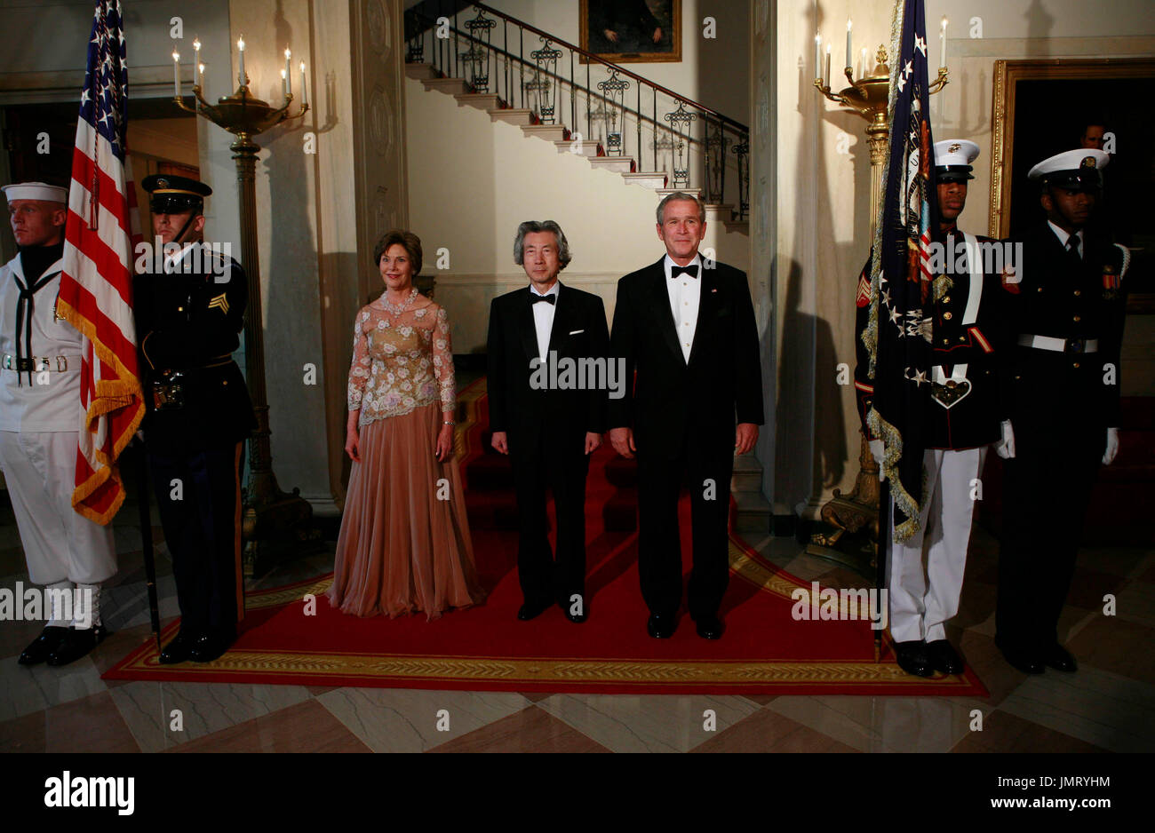 Washington, D..C. - June 29, 2006 -- First lady Laura Bush, Japan Prime ...
