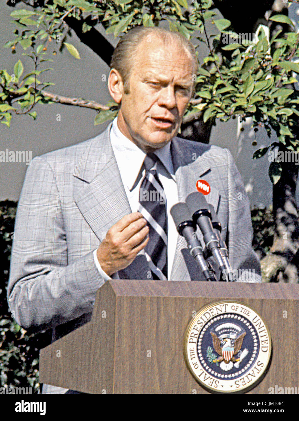 Washington, D.C. - October 9, 1974 -- United States President Gerald R ...