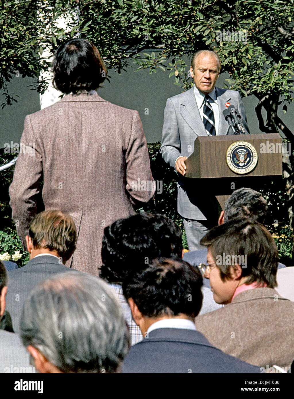 Washington, D.C. - October 9, 1974 -- United States President Gerald R ...
