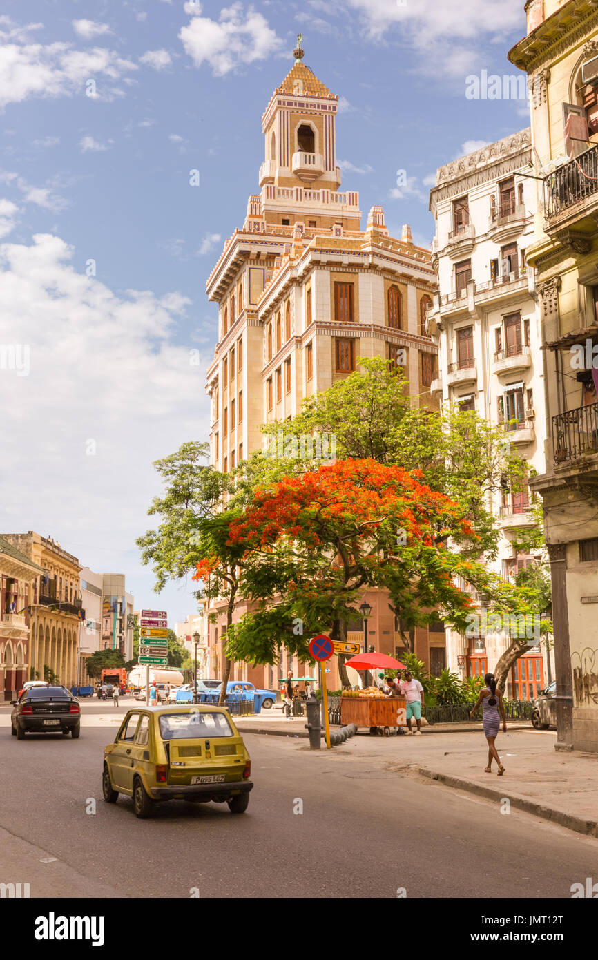 Bacardi Building exterior, Edificio Bacardi, Havana, Cuba Stock Photo ...