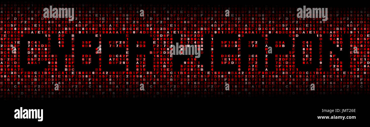 Cyber weapon text on hex code illustration Stock Photo - Alamy