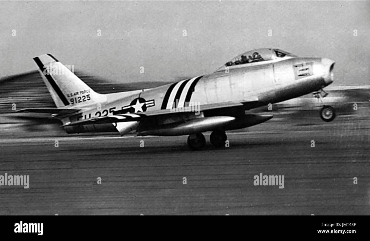The F-86, the United States Air Force's first swept-wing jet fighter ...