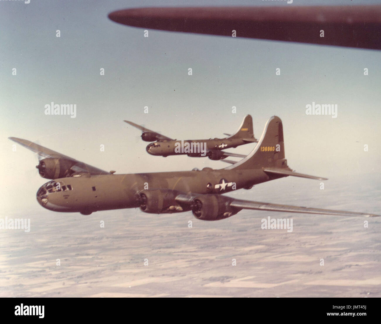 The B-29 bomber, produced by the Boeing Aircraft Company during the war ...