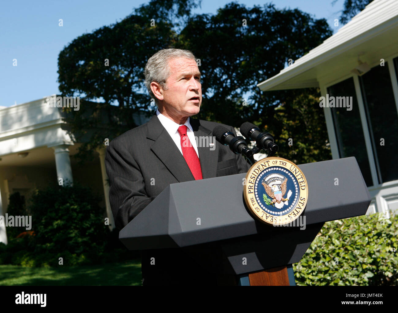 Washington,DC - October 10, 2007 -- United States President George W ...