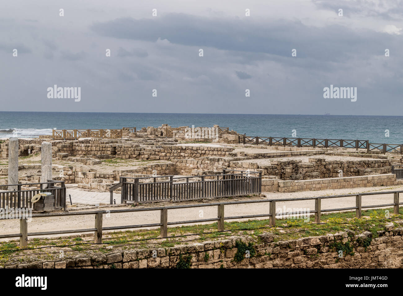 Caesarea Maritima - historical part Stock Photo - Alamy