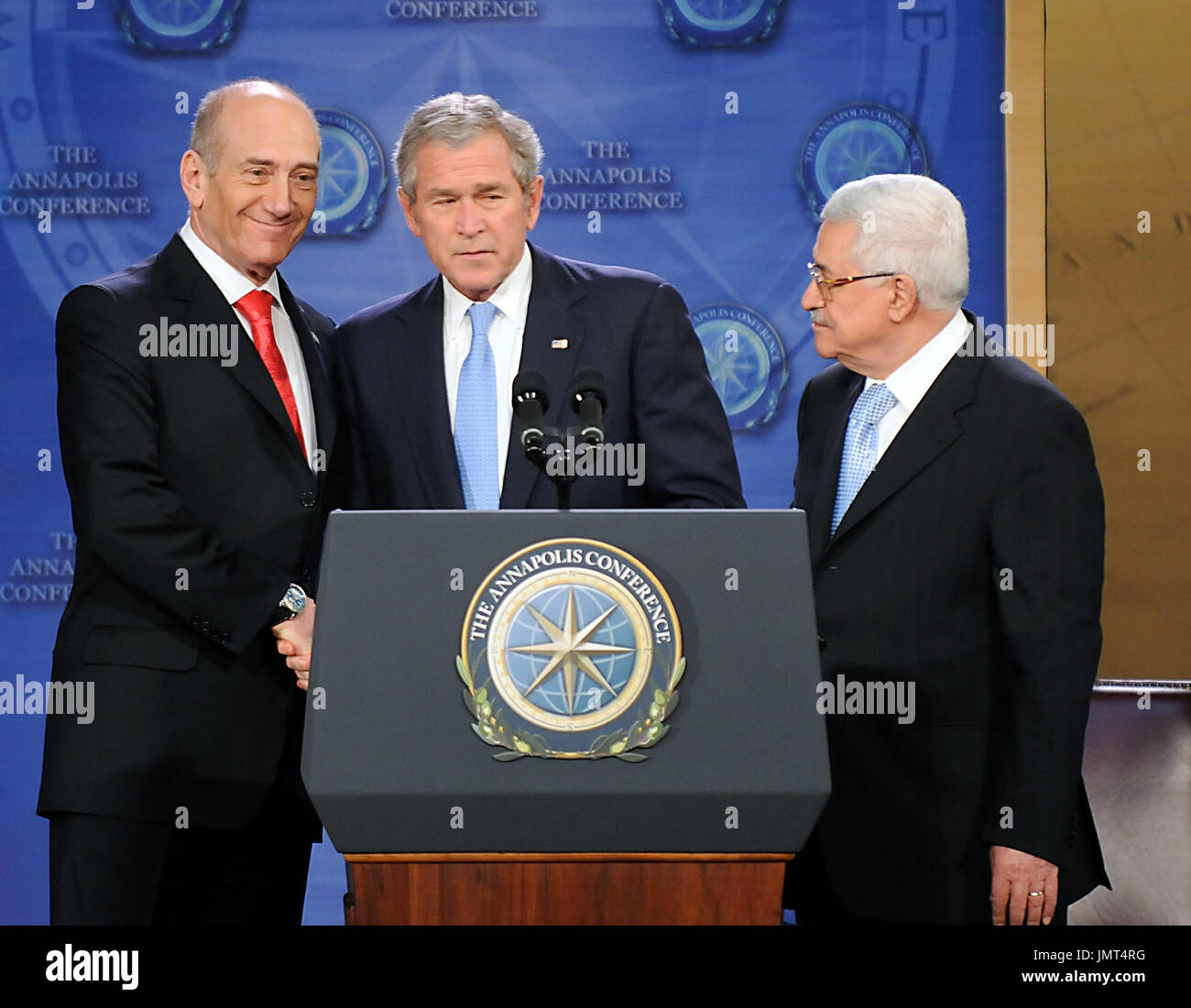 Annapolis, MD - November 27, 2007 -- Prime Minister Ehud Olmert of ...