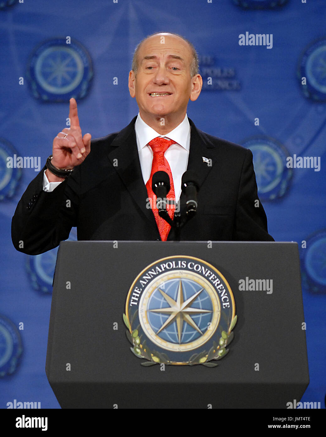 Annapolis, MD - November 27, 2007 -- Prime Minister Ehud Olmert of ...