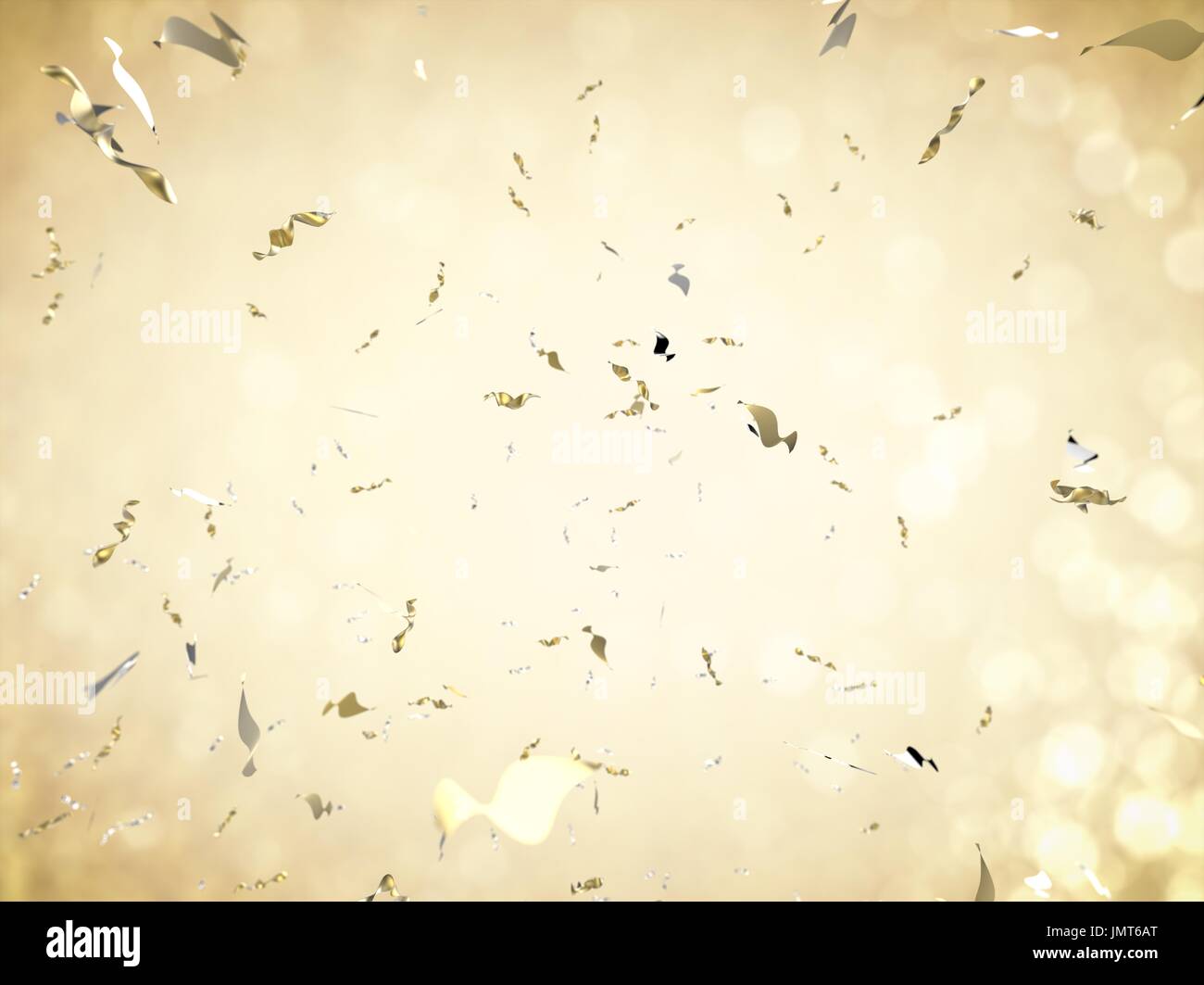 golden confetti explosion on gold background Stock Photo - Alamy