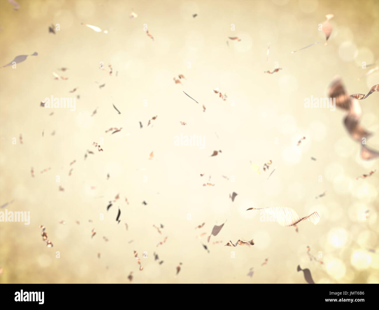 golden confetti explosion on gold background Stock Photo - Alamy