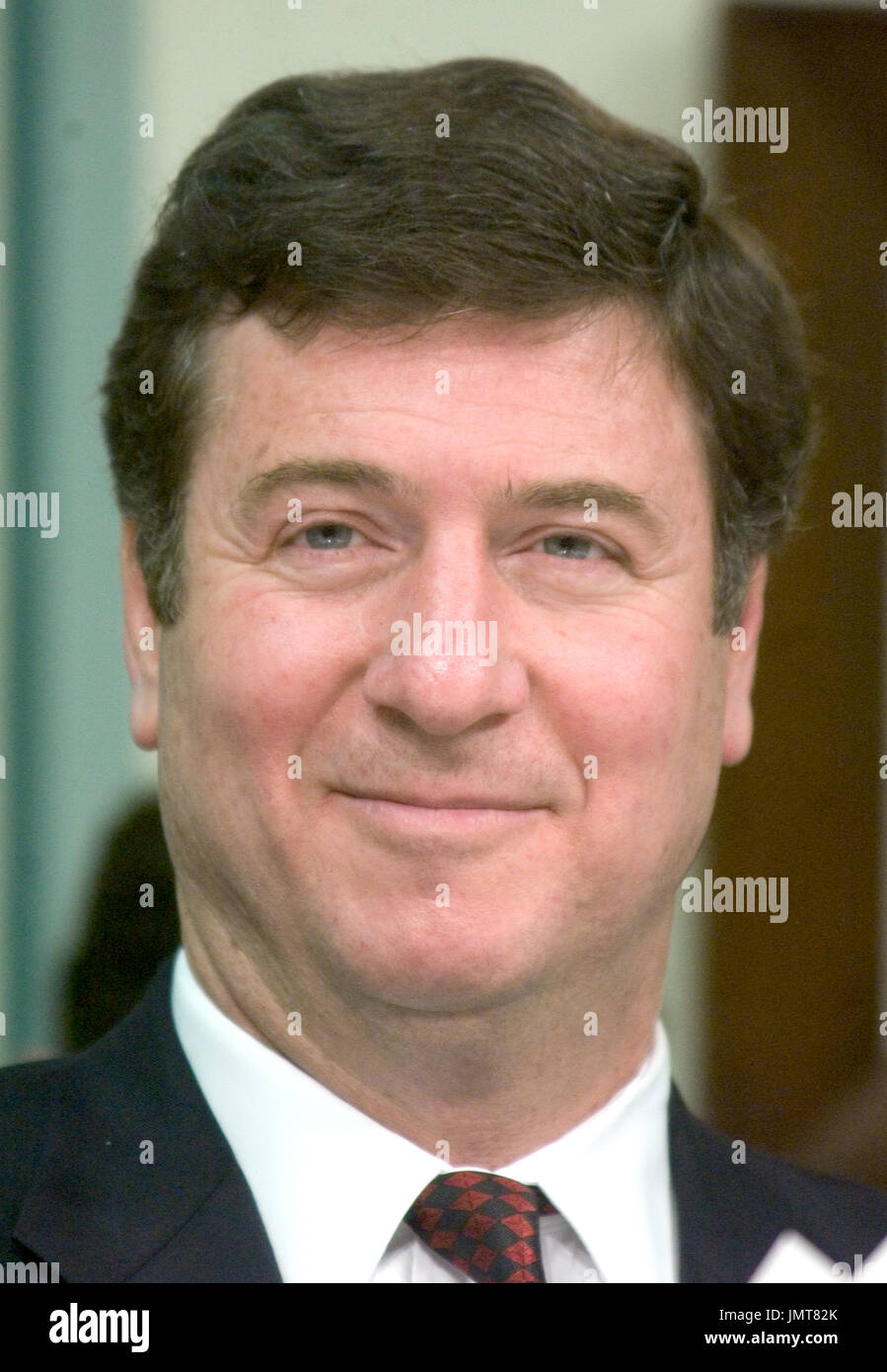 United States Senator George Allen (Republican of Virginia) listens to ...