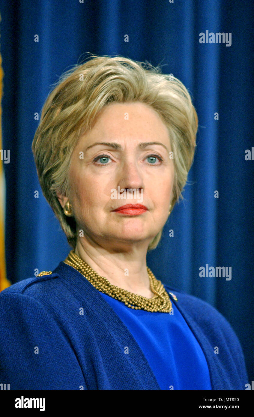 United States Senator Hillary Rodham Clinton (Democrat of New York ...
