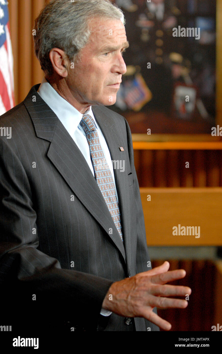 Washington, D.C. - July 3, 2007 -- United States President George W ...