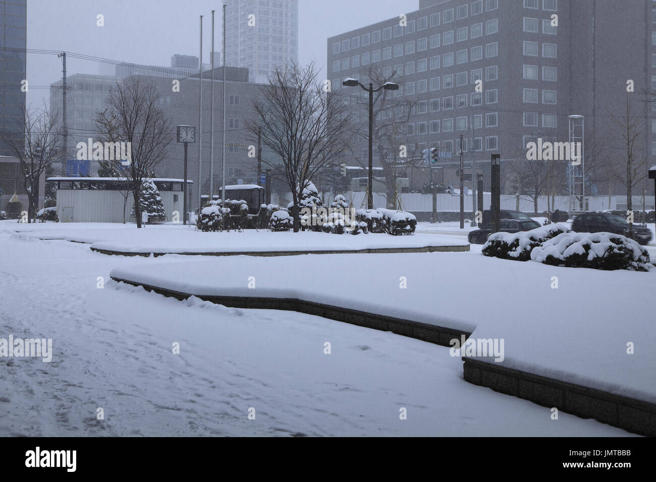 Sapporo in Winter Stock Photo - Alamy