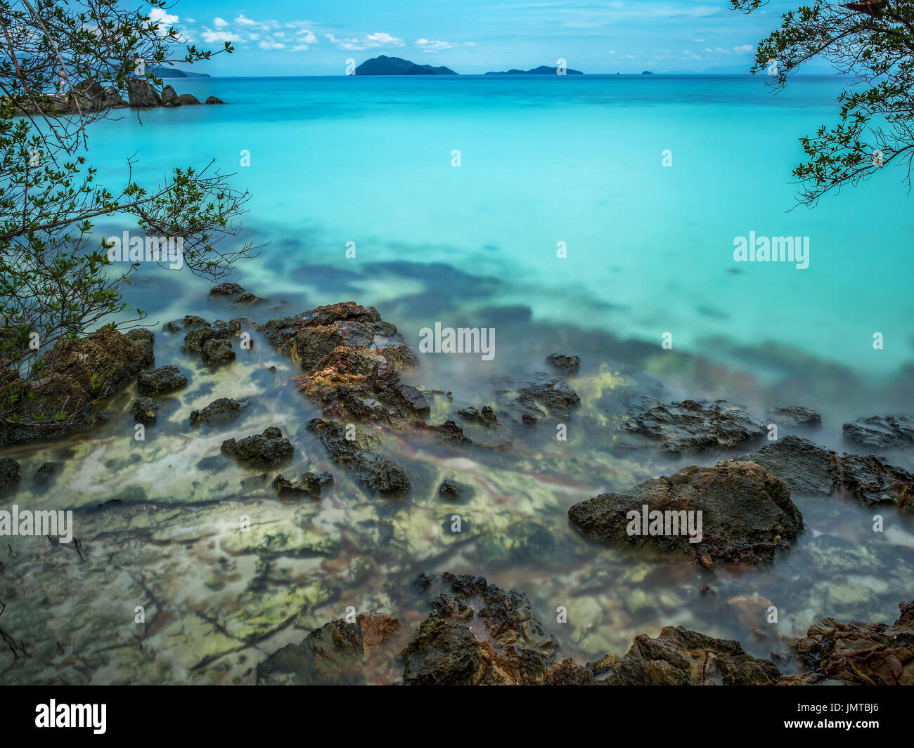 beautiful island beach in Thailand asian sea Stock Photo - Alamy
