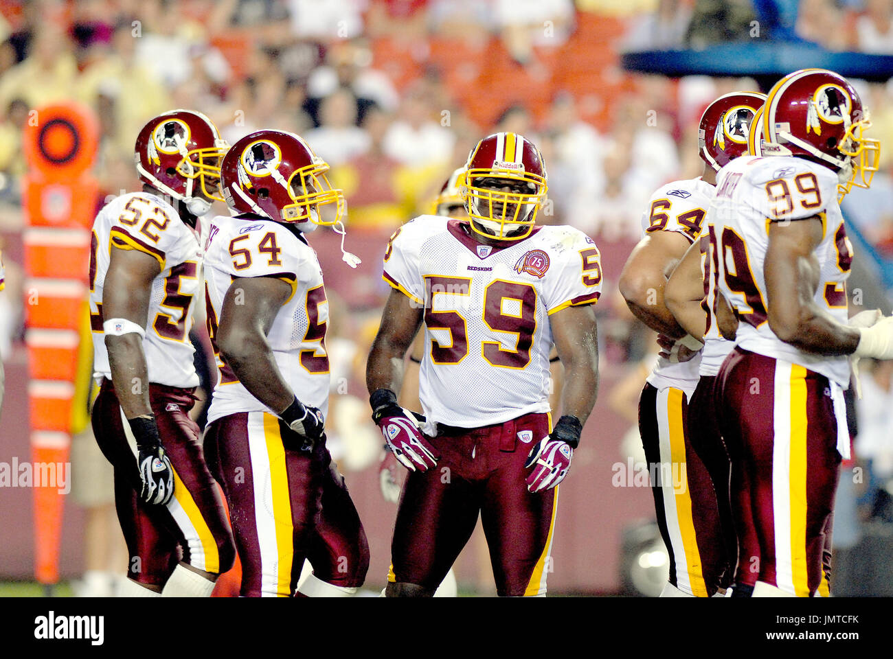 Landover, MD - August 25, 2007 -- Washington Redskins linebacker London ...