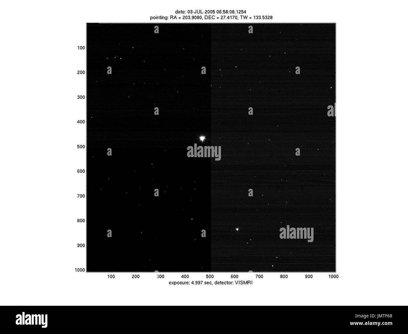 Pasadena, CA - July 3, 2005 -- This image of Deep Impact's impactor ...