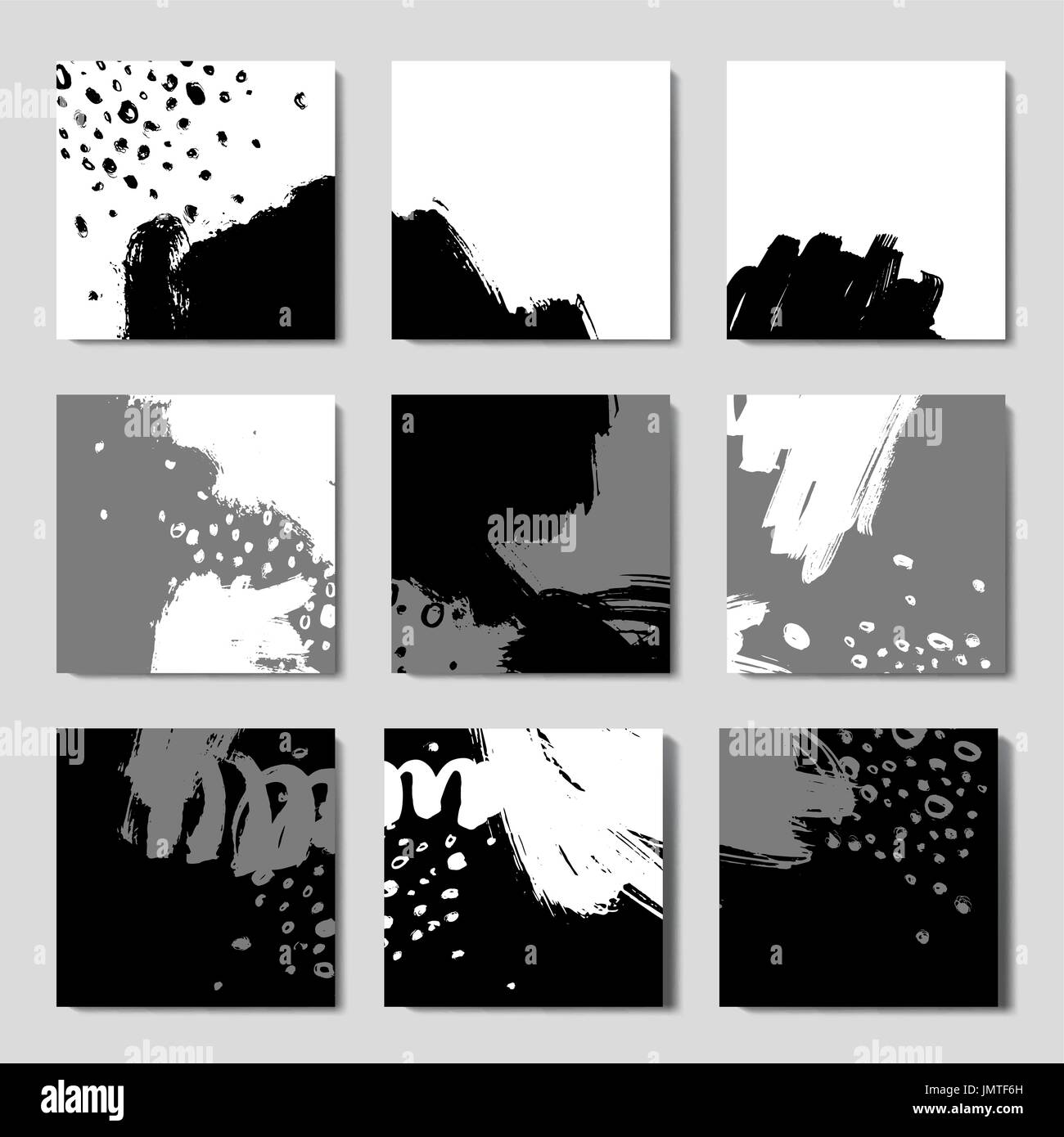 Modern brush vector postcard template Stock Vector Image & Art - Alamy