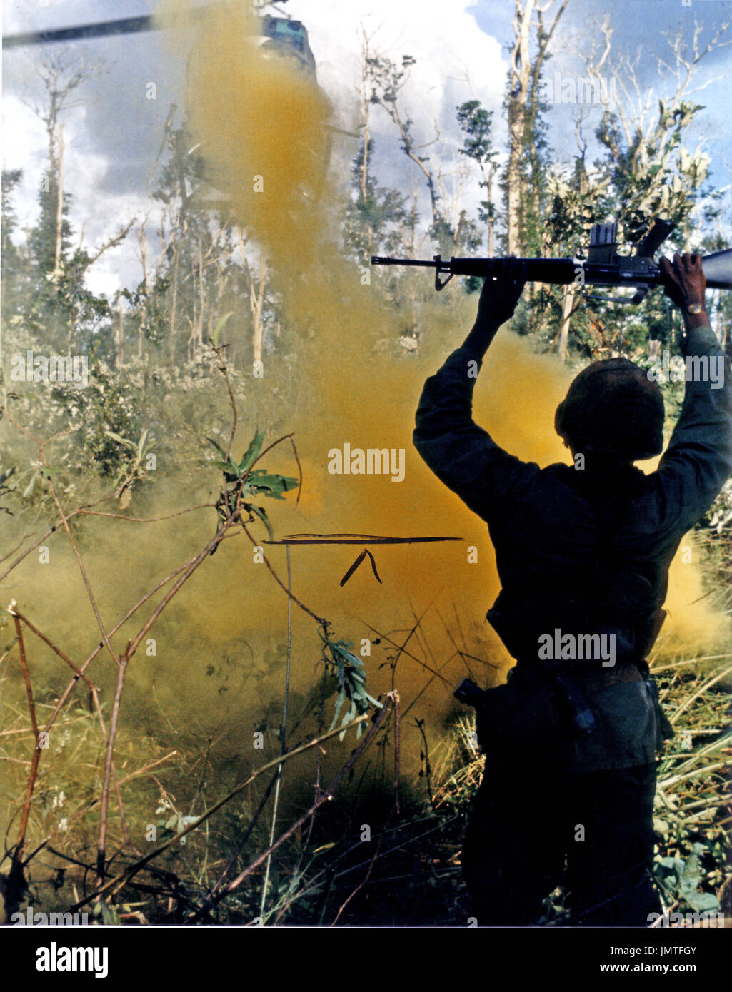 Vietnam - December 12, 1970 -- A member of the First Batallion, 9th ...