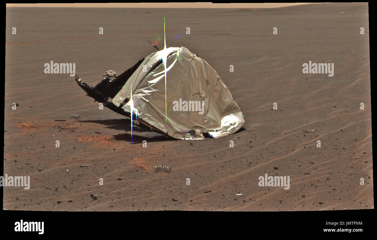 This image from the panoramic camera on NASA's Mars Exploration Rover ...