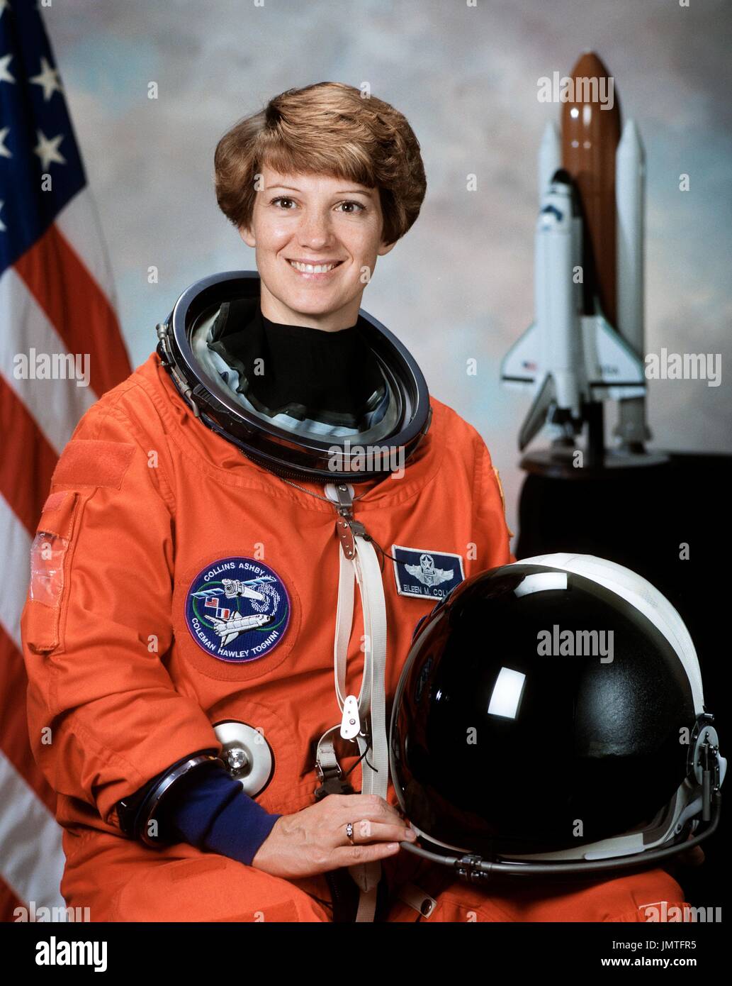 Head shot of Astronaut Eileen M. Collins, mission commander, STS-114 ...