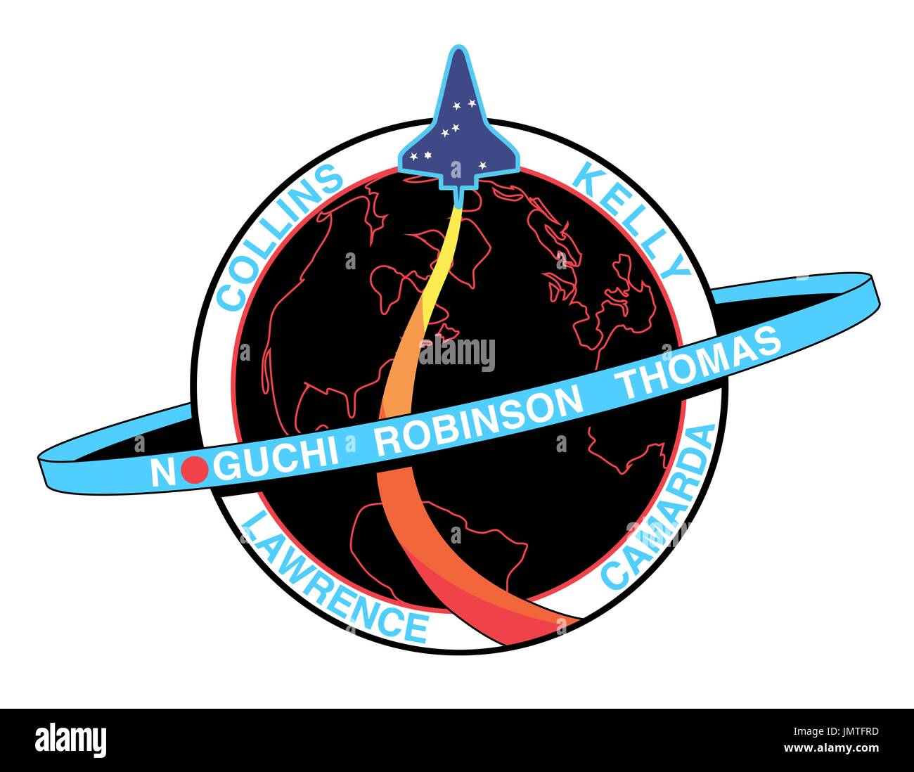 The STS-114 patch design signifies the return of the Space Shuttle to ...