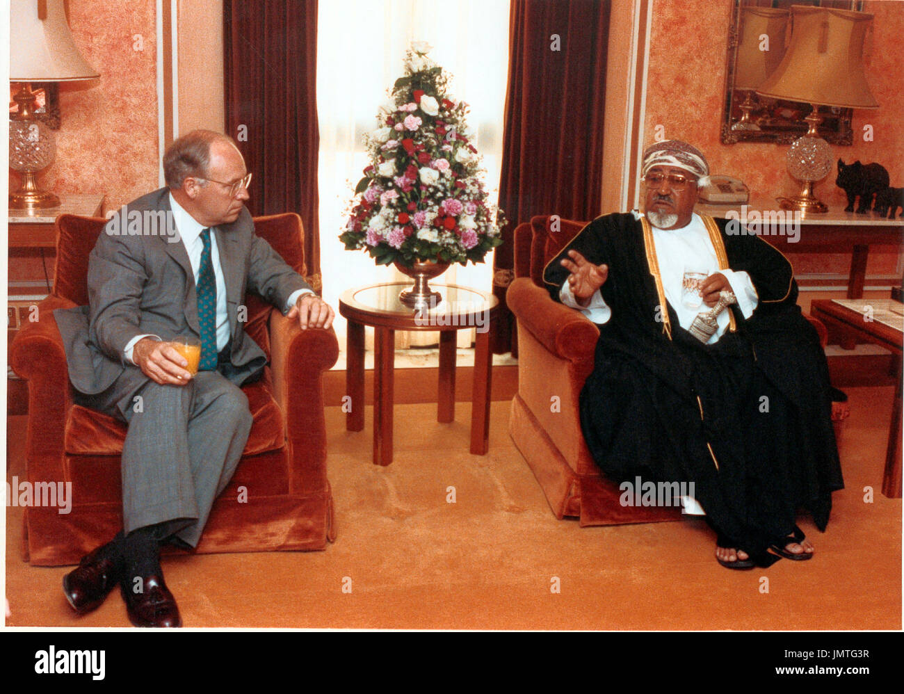 United States Secretary of Defense Dick Cheney meets with His Highness ...