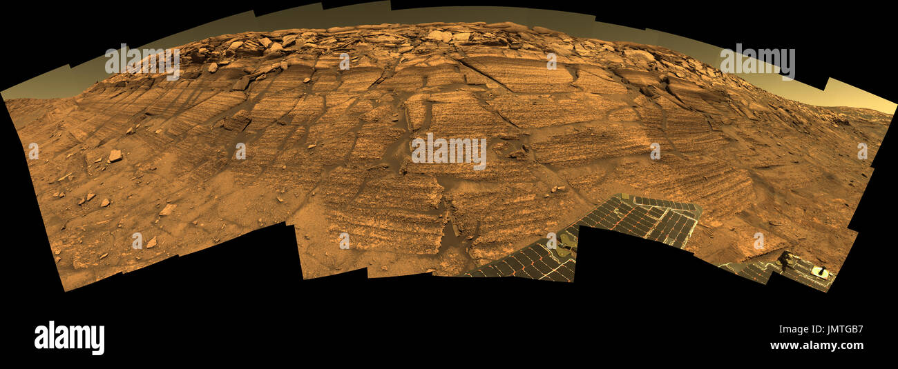 NASA's Mars Exploration Rover Opportunity captured this view of "Burns ...