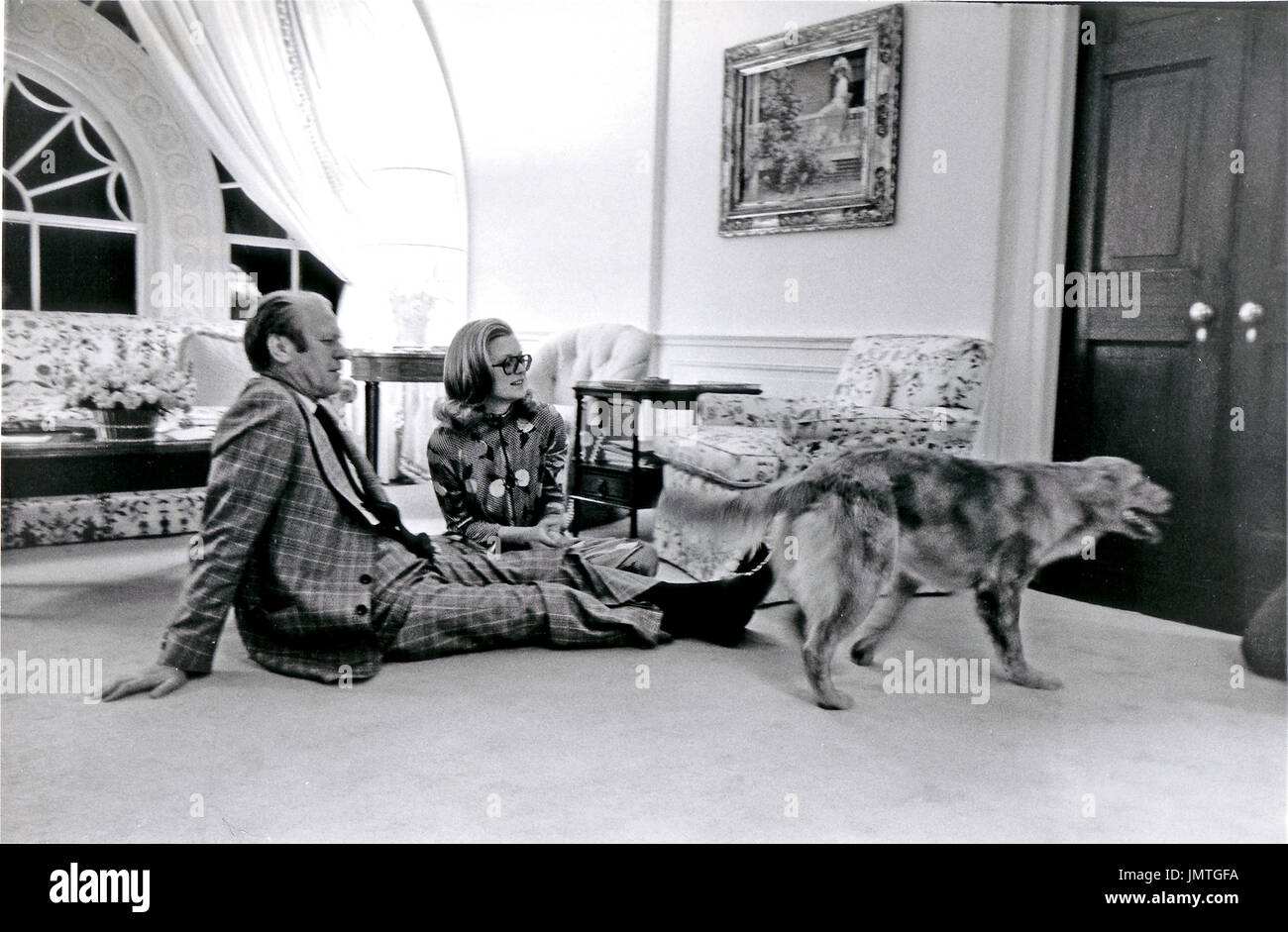 United States President Gerald R. Ford and his daughter, Susan Ford ...