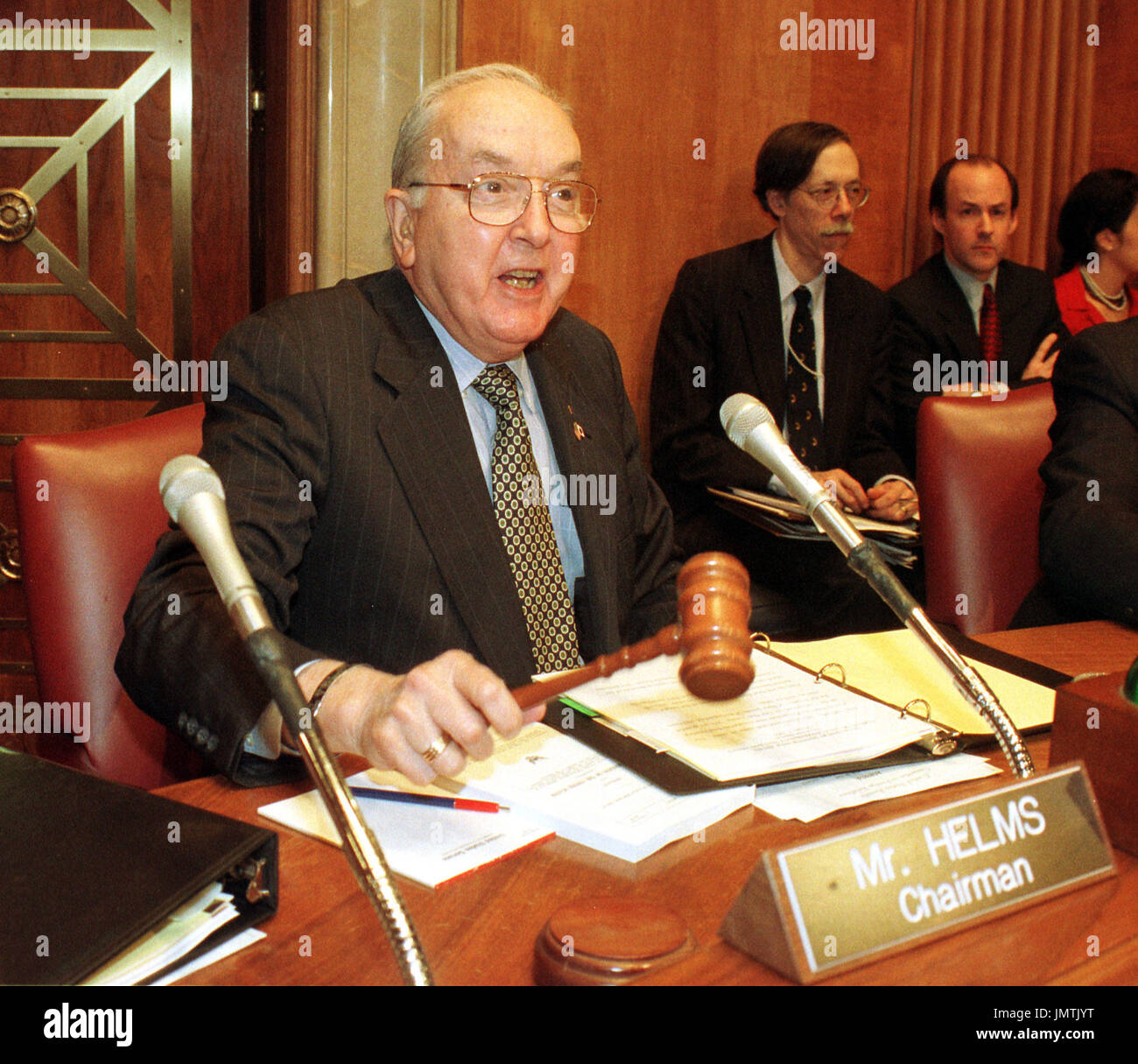 Washington, DC - (FILE) -- United States Senator Jesse Helms ...